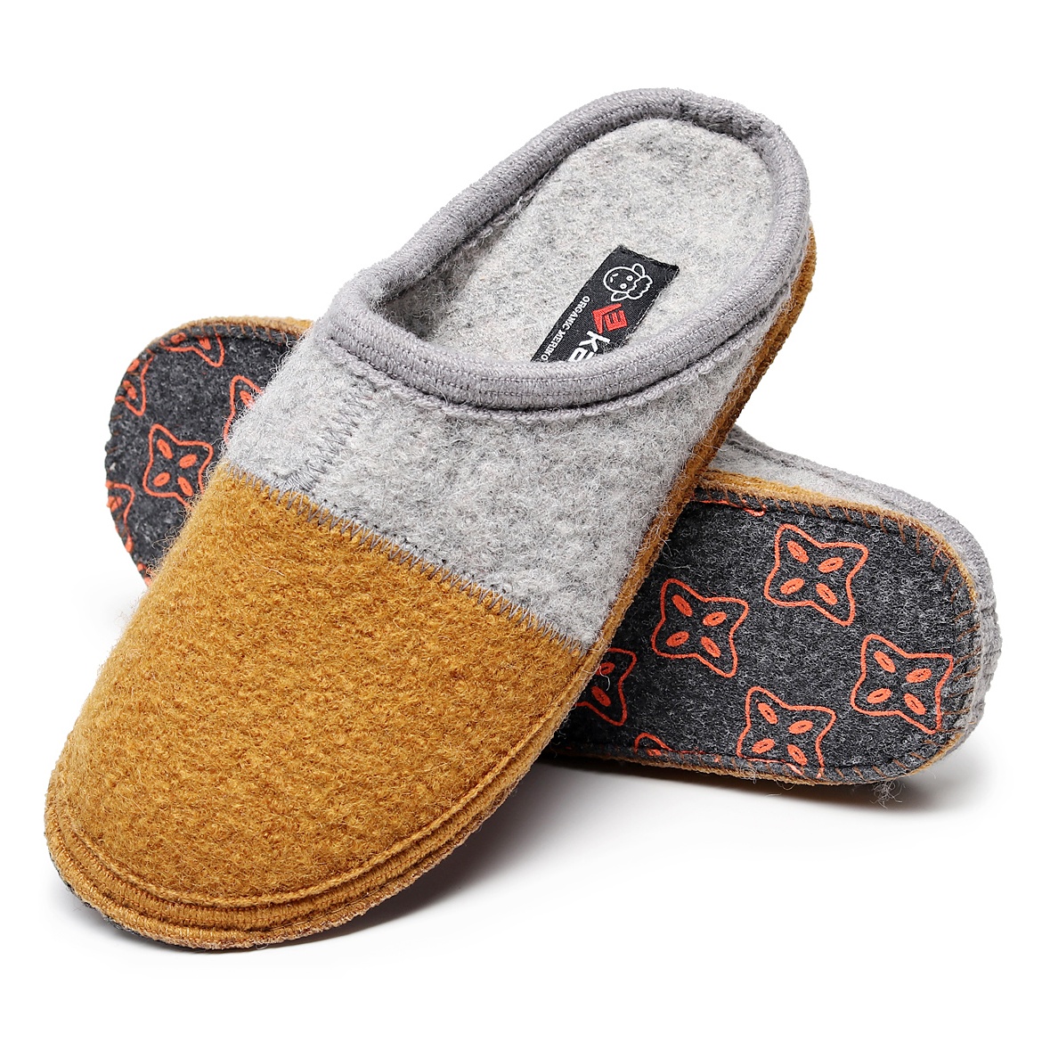 Men s Boiled Wool House Slippers Breathable Winter Warm Slip On Mules Men s Boiled Wool House Slippers Breathable Winter Warm Slip On Mules